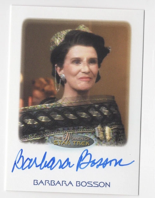 BARBARA BOSSON AS Roana Women of Star Trek Art & Images DS9 Autograph ...