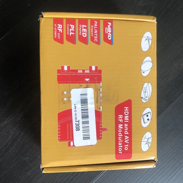 HDMI MODULATOR RF Modulator for PAL NTSC Format, Composite VHF UHF AV ...