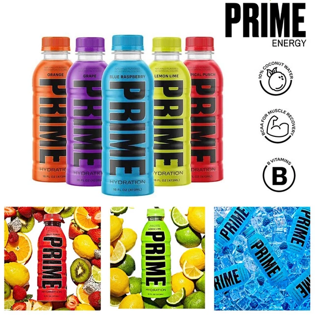 PRIME HYDRATION DRINK Muscle Recovery by Logan Paul & Ksi All Flavours ...