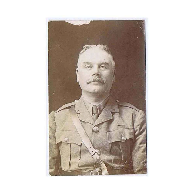 WW1 BRITISH TERRITORIAL Army Colonel RP Postcard by Hockett, New Barnet ...