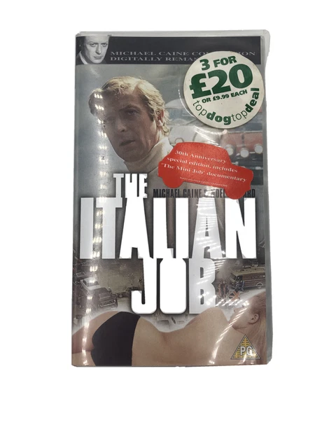 THE ITALIAN JOB VHS Tape Michael Caine Classic British 30th Anniversary ...