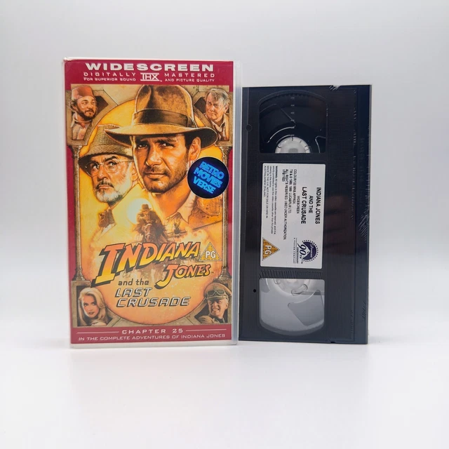 INDIANA JONES AND the Last Crusade VHS Widescreen Edition New Sealed ...