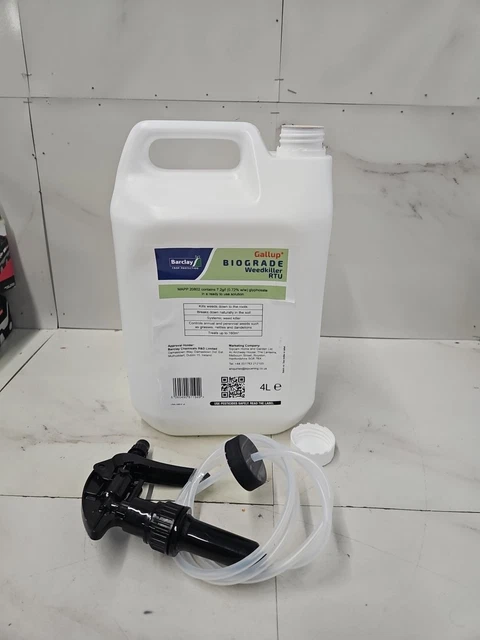 GALLUP BIOGRADE WEEDKILLER RTU 4L - Extra Strong Glyphosate Spray for ...