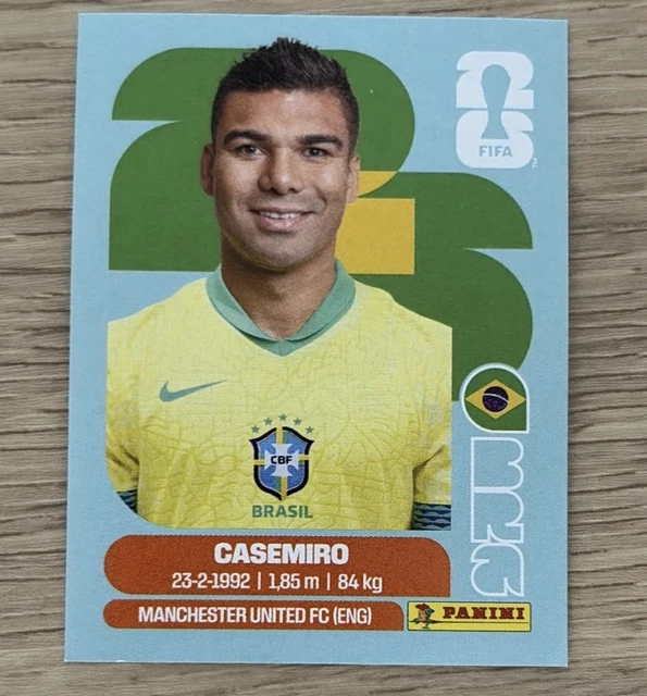 PANINI OFFICIAL WORLD Cup 2026 Sticker - BRA 20 Casemiro £1.33 ...