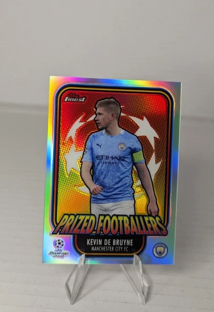 KEVIN DE BRUYNE Prized Footballers Insert Topps Finest UCL 2020-21 EUR ...