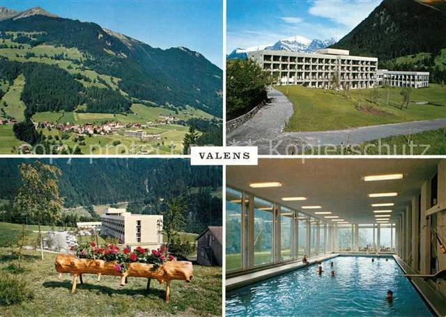 13338090 VALENS PANORAMA Baederklinik Valens indoor swimming pool ...