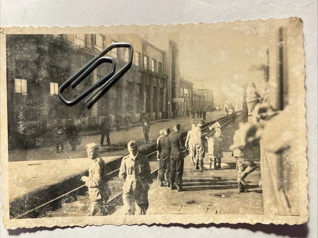 RUSSLAND RUSSIA OSTFRONT Front Bahnhof Bahn Wehrmacht 9x6 Original Foto ...