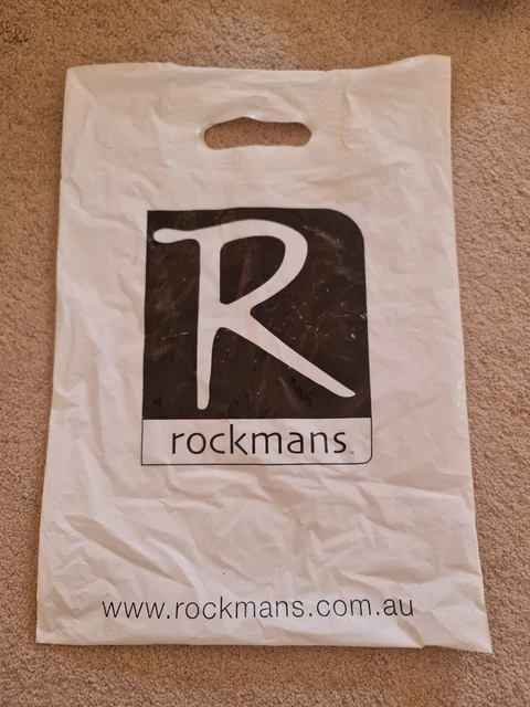 PLASTIC BAG SHOPPING bag Rockmans $10.00 - PicClick AU