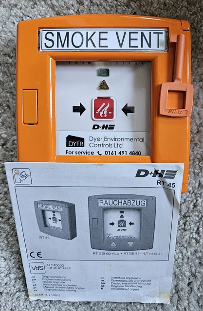 D+H SMOKE VENT Switch AOV £10.00 - PicClick UK