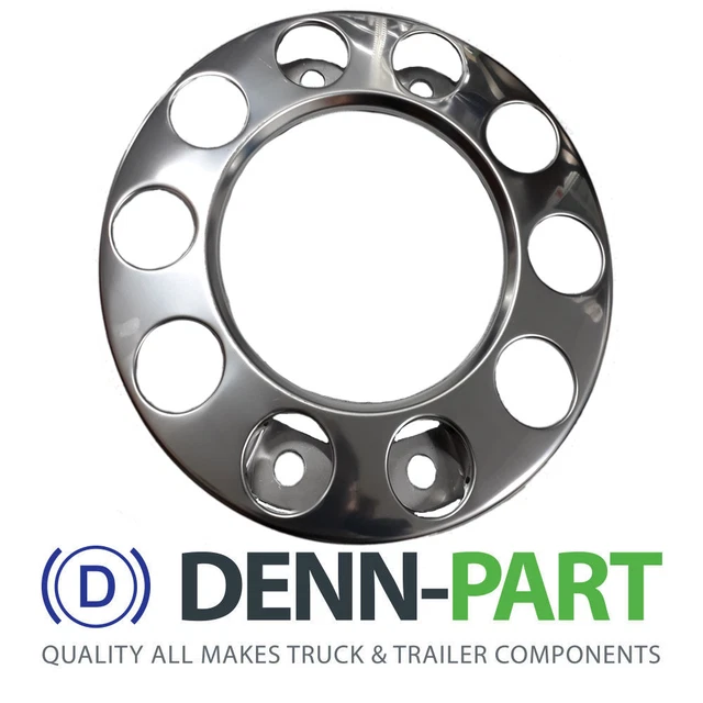 FITS SCANIA RENAULT, DAF Wheel Nut Cover Stainless Front Trim Ring 10 ...