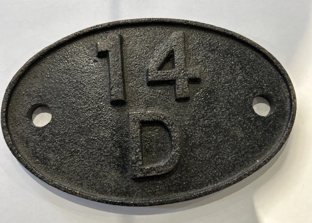 CAST IRON SHEDPLATE 14 D Neasden Railwayana £539.99 - PicClick UK