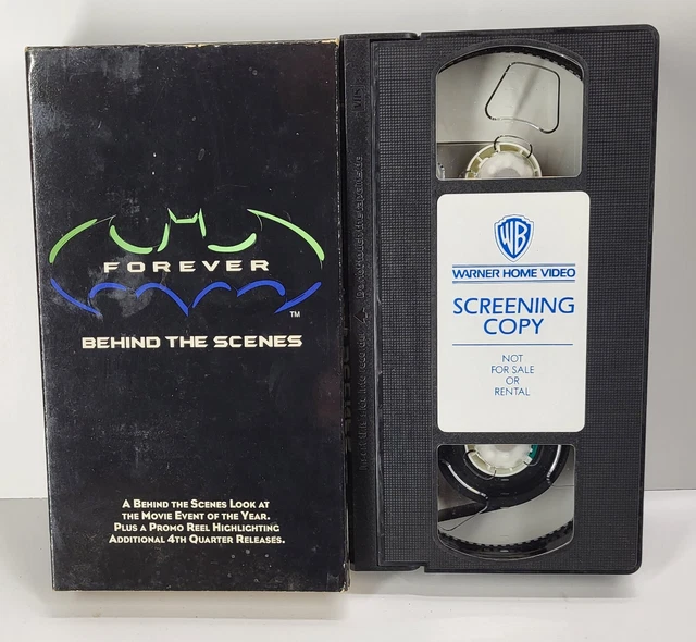 BATMAN FOREVER BEHIND The Scenes VHS Rare Promo 1995 WHV Tim Burton Jim ...