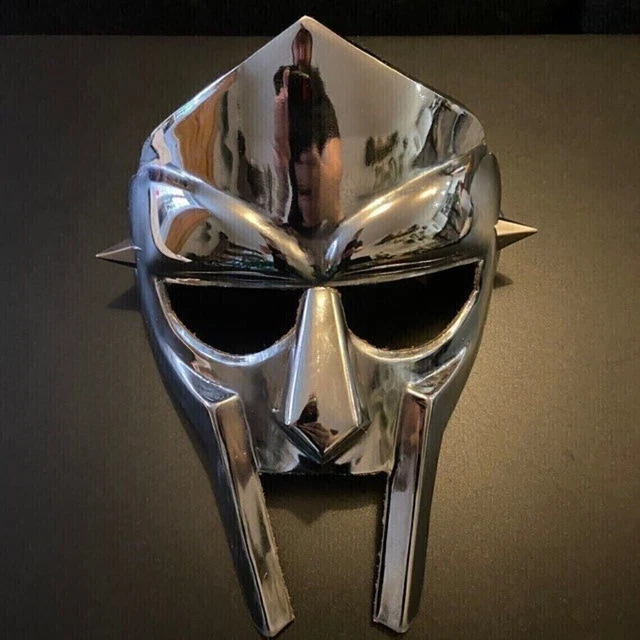 ANTIQUE MF DOOM Mask Mad-villain Steel Face Armor Medieval Hand-Forged ...