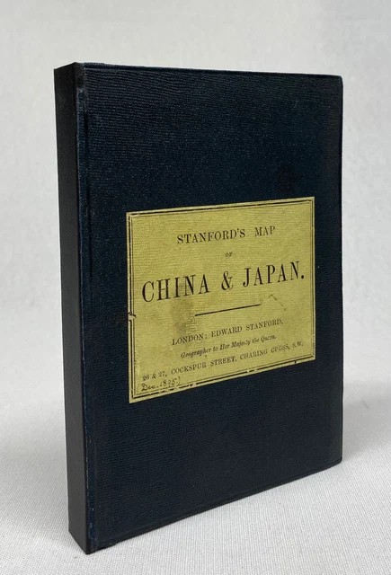 EDWARD STANFORD / Stanford's Map of the Empires of China & Japan 1st ed ...