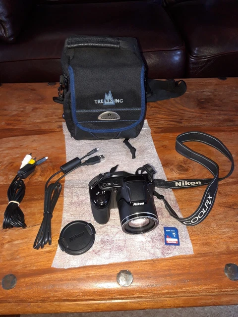 NIKON COOLPIX L340 20.2MP Digital Camera 8GB MEMORY CARD SAMSONITE CASE ...