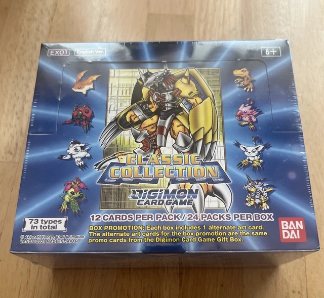 BANDAI DIGIMON TRADING Card Game Classic Collection Booster Box EX01 ...