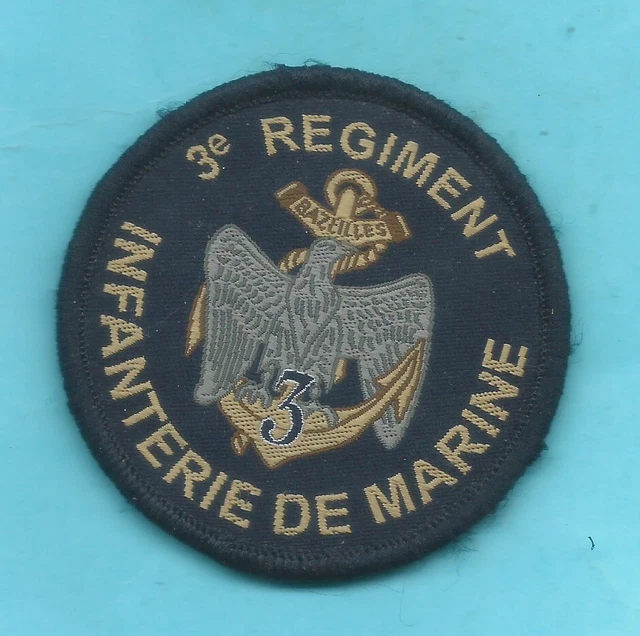 INSIGNE MILITAIRE TISSUS 3eme regiment infanterie de marine rima EUR 5,00 - PicClick FR