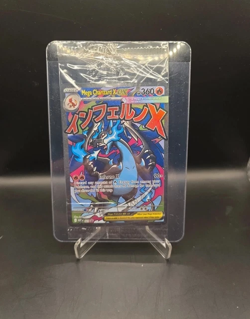 MEGA CHARIZARD X EX 023 Me: Mega Evolution Promo Holo Pokemon Card ...