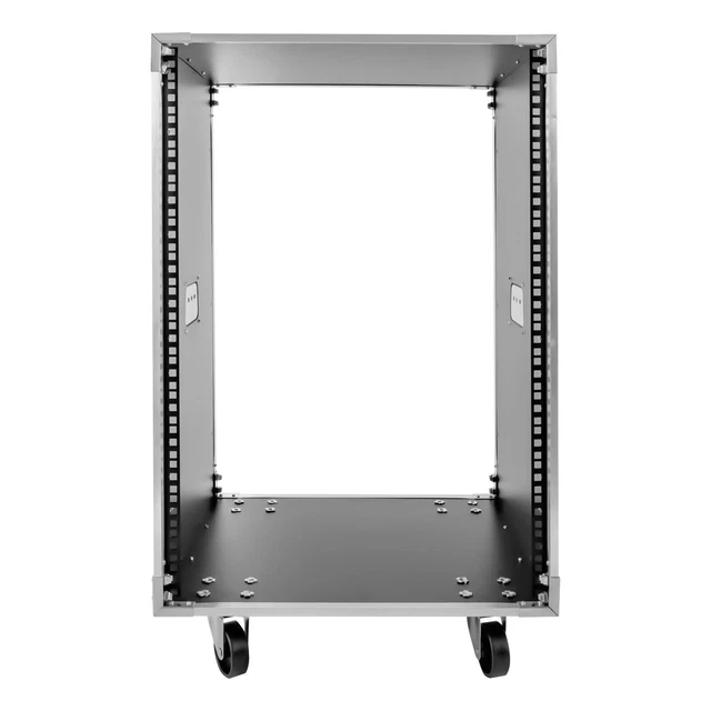16U SERVER RACK Open Frame With Casters 4 Post Quick Assembly 19inch ...
