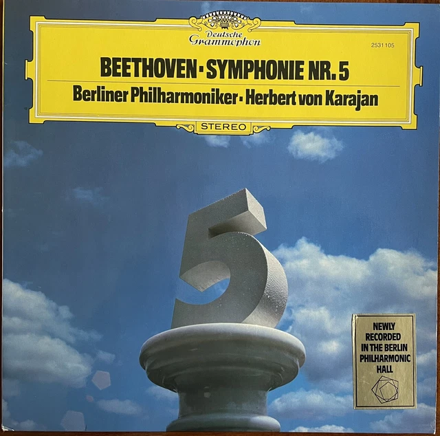 BEETHOVEN SYMPHONIE NR.5 BERLINER PHILHARMONIKER HERBERT VON KARAJAN Lp ...