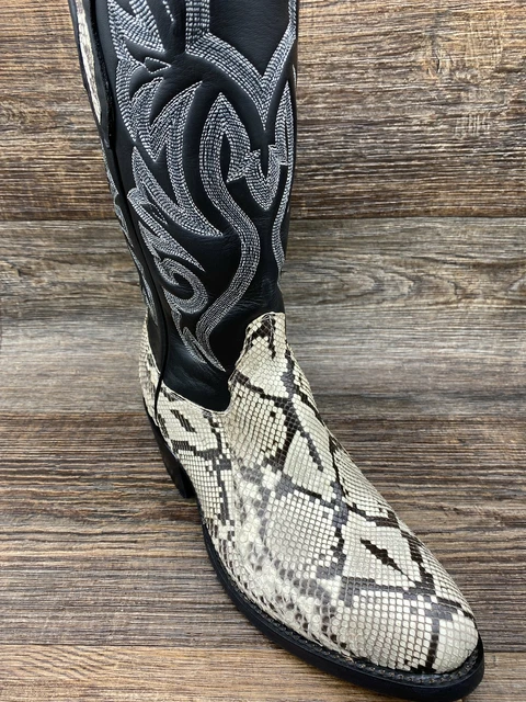 809W MEN'S GENUINE Reticulated Python Western Boot by Cowtown $309.95 ...