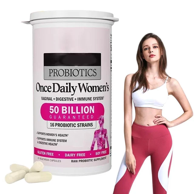 30PCS WOMEN'S R AW Probiotic 50 Billion- Prebiotic, Gas & Bloating ...