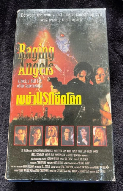 RAGING ANGELS 1995 Thai VHS Rare Horror PAL FORMAT Thailand Blue Color ...