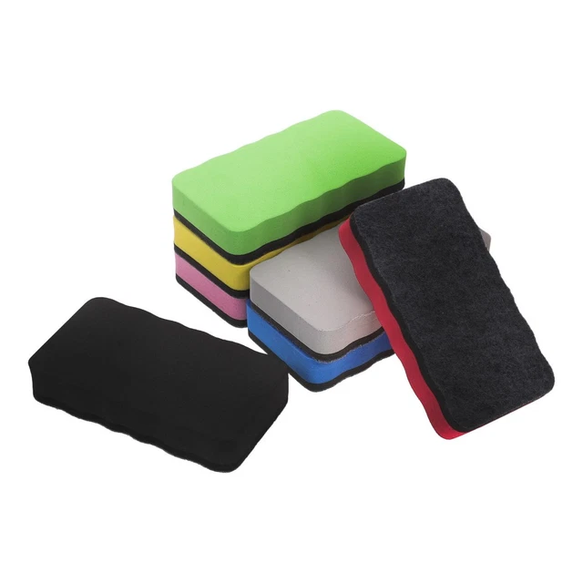7 PCS DRY Erase Erasers White Board Classroom Whiteboard Wipe Tool $23. ...