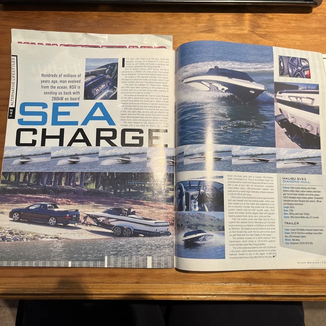 STREET MACHINE 2002 HSV GTS Coupe LC Torana HSV Malibu SV23 ski boat ...