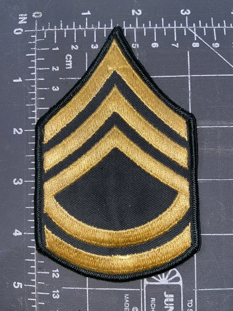 ARMÉE AMÉRICAINE TECH Sergent First Class Rang Patch Chevron Sfc 1st ...