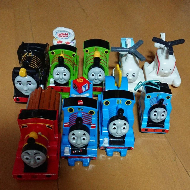 THOMAS FRIENDS PLARAIL Figure McDonald's Percy Hiro Harold Lot of 9 ...