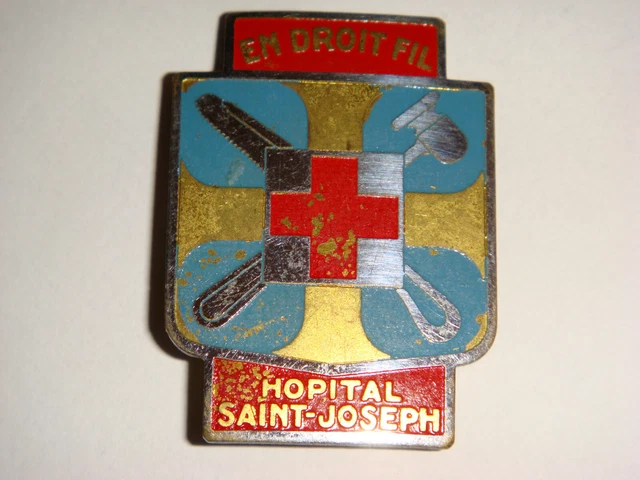 LOT RARE INSIGNE Ancien Santé Militaire Hôpital Saint - Joseph Ww2 ...