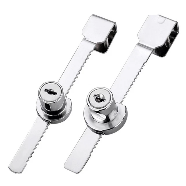 PUSH-PULL DISPLAY CASE Cabinet Sliding Glass Door Lock with Key 328 ...
