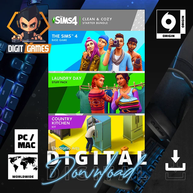 THE SIMS 4 Clean & Cozy Starter Bundle Origin Key / PC & Mac Game ...