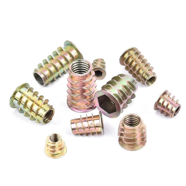 240PCS M4 M5 M6 M8 M10 Threaded Inserts for Wood Wood Furniture ...
