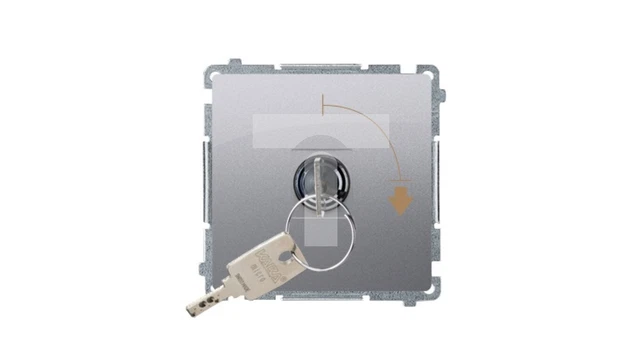 SIMON BASIC SINGLE-POLE switch with key, 2 positions, 0-I N/O contact ...