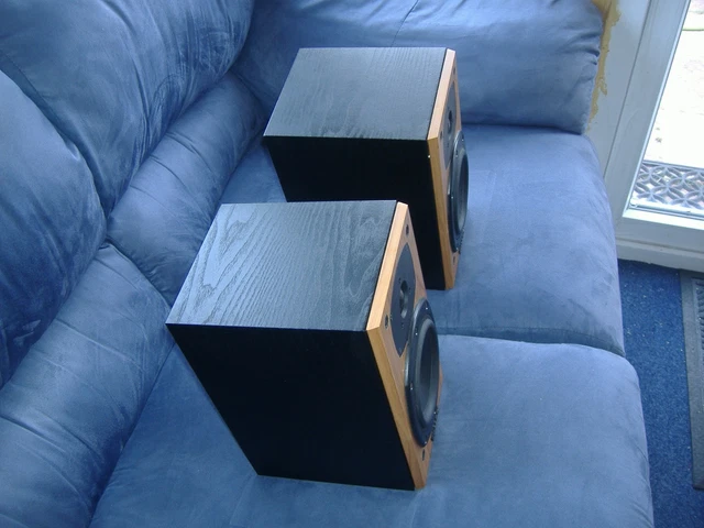 TANNOY MERCURY M1 Cherry Bookshelf Speakers £65.00 - PicClick UK