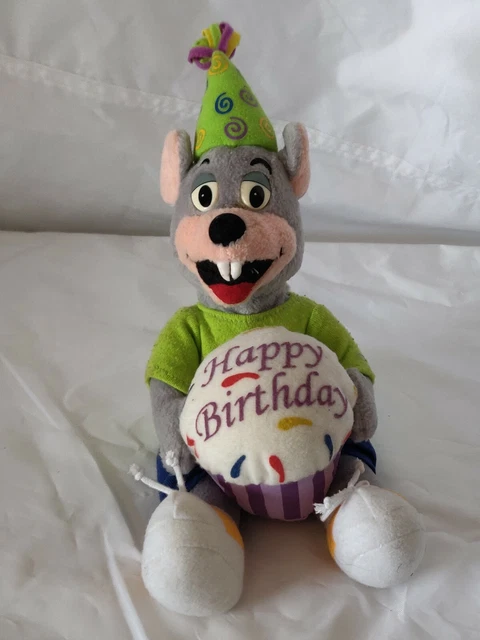 Rare Chuck E Cheese Limited Edition “happy Birthday” Chuck E Plush Toy