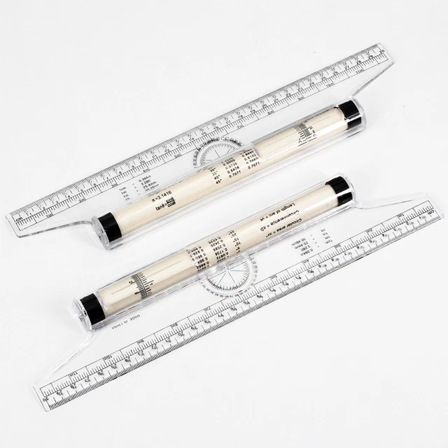 30 CM DRAFTING Rolling Ruler Parallel Angle Measuring Multifunctional ...