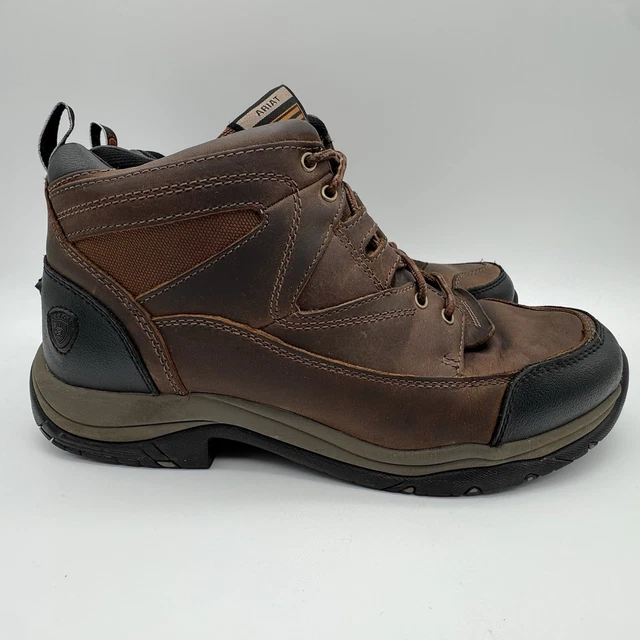 ARIAT MENS 11 EE Terrain ATS Insole Technology Brown Lace Up Boots ...