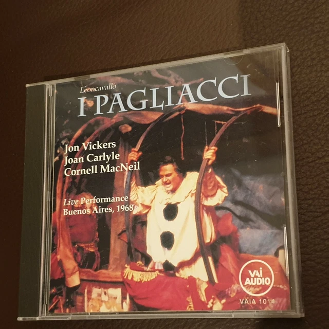 LEONCAVALLO I PAGLIACCI Vickers Carlyle MacNeil 1CD VAI RARE HTF EUR 78 ...