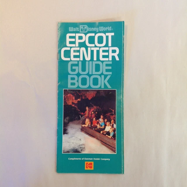 VINTAGE 1989 WALT Disney World Eastman Kodak Epcot Center Guide Book ...