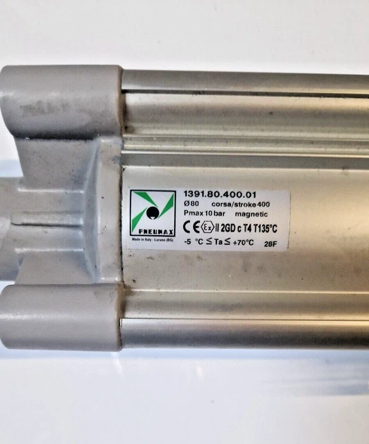 80MM BORE X 400mm Stroke Magnetic Double Acting ISO-VDMA Pneumax ...