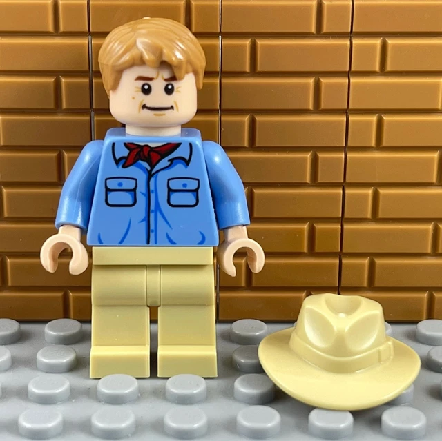 LEGO JURASSIC WORLD JURASSIC PARK DR. ALAN GRANT figurine authentique ...