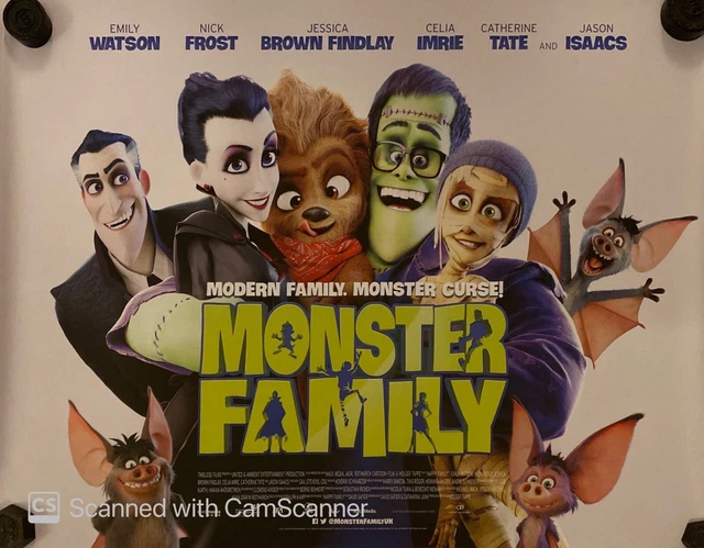 MONSTER FAMILY QUAD Movie Cinema Poster (30x40") Original and Genuine ...