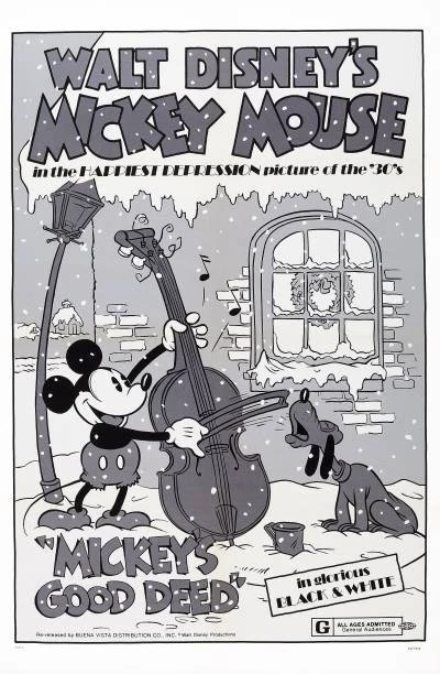 MICKEYS GOOD DEED Poster Us Mickey Mouse Pluto Movie Old Photo £5.66 ...