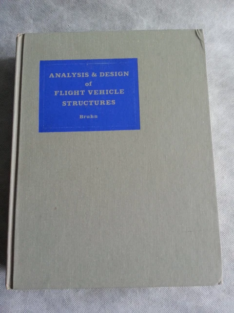 ANALYSIS & DESIGN Of Flight Vehicle Structures by Bruhn, Hardcover ...