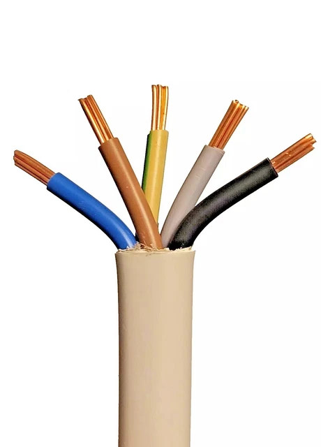 NYM-J 5X16 MM² 85m Meter Stromkabel Elektrokabel Feuchtraumkabel ...