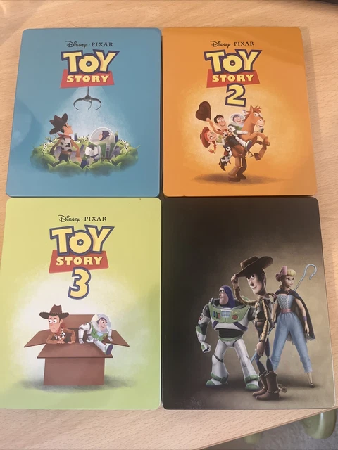 TOY STORY 1,2,3,4 Collection Set 4K Ultra HD Blu Ray Steelbook Disney ...