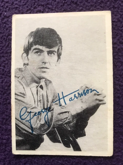 THE BEATLES A&B.C. Chewing Gum Trading Card 1st Series No.23 George ...